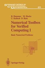 Numerical Toolbox for Verified Computing I: Basic Numerical Problems ...