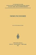Immunchemie: 15. Colloquium am 22./25. April 1964 | SpringerLink