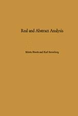Real and Abstract Analysis: A modern treatment of the theory of ...