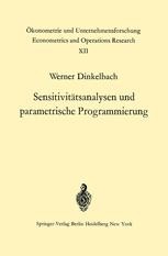 Sensitivitätsanalysen und parametrische Programmierung | SpringerLink