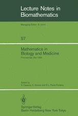 Mathematics in Biology and Medicine: Proceedings of an International ...