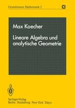 Lineare Algebra und analytische Geometrie | Springer Nature Link ...