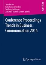 Conference Proceedings Trends in Business Communication 2016 | Springer ...