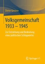 Volksgemeinschaft 1933 - 1945: Zur Entstehung und Bedeutung eines ...