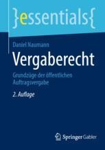 Vergaberecht: Grundzüge der öffentlichen Auftragsvergabe | Springer ...