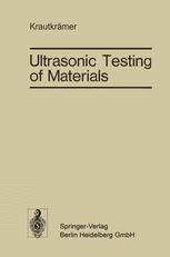 Ultrasonic Testing of Materials | SpringerLink