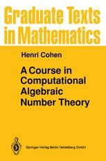 A Course in Computational Algebraic Number Theory | SpringerLink