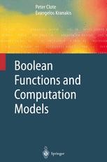 Boolean Functions and Computation Models | SpringerLink