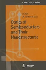 Optics of Semiconductors and Their Nanostructures | SpringerLink