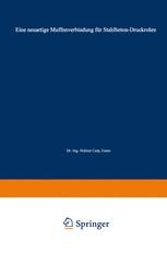 Eine neuartige Muffenverbindung für Stahlbeton-Druckrohre | SpringerLink