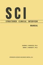 SCI, Structured Clinical Interview: Manual | SpringerLink