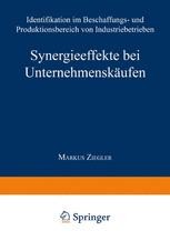 Synergieeffekte bei Unternehmenskäufen: Identifikation im Beschaffungs ...