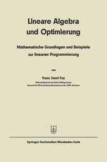 Lineare Algebra und lineare Optimierung: Mathematische Grundlagen und ...