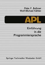 Einführung in die Programmiersprache APL | SpringerLink