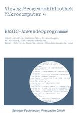 BASIC-Anwenderprogramme | SpringerLink