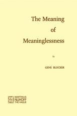 The Meaning of Meaninglessness | SpringerLink