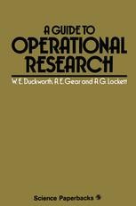 A Guide to Operational Research | SpringerLink