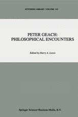 Peter Geach: Philosophical Encounters | Springer Nature Link (formally ...