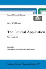 The Judicial Application of Law | Springer Nature Link
