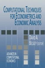 Computational Techniques for Econometrics and Economic Analysis ...