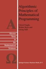 Algorithmic Principles of Mathematical Programming | SpringerLink