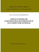 Applications of Continuous Mathematics to Computer Science | SpringerLink