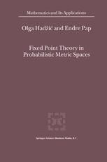 Fixed Point Theory in Probabilistic Metric Spaces | SpringerLink