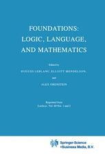 Foundations: Logic, Language, and Mathematics | SpringerLink
