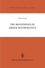 The Beginnings of Greek Mathematics | SpringerLink