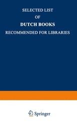Selected List of Dutch Books Recommended for Libraries | SpringerLink