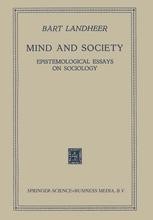 Mind and Society: Epistemological Essays on Sociology | SpringerLink