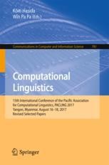 Computational Linguistics: 15th International Conference of the Pacific ...