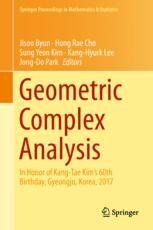 Geometric Complex Analysis: In Honor of Kang-Tae Kim’s 60th Birthday ...