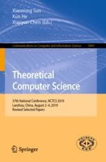 Theoretical Computer Science: 37th National Conference, NCTCS 2019 ...