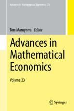 Advances in Mathematical Economics: Volume 23 | Springer Nature Link ...