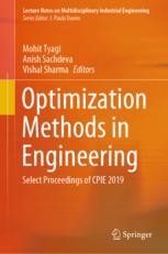 Optimization Methods in Engineering: Select Proceedings of CPIE 2019 ...