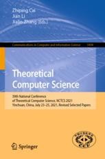 Theoretical Computer Science: 39th National Conference of Theoretical ...
