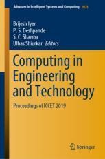 Computing in Engineering and Technology: Proceedings of ICCET 2019 ...