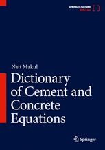 Dictionary of Cement and Concrete Equations | Springer Nature Link