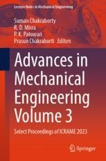 Advances in Mechanical Engineering Volume 3: Select Proceedings of ICRAME 2023 | SpringerLink