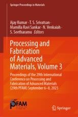 Processing and Fabrication of Advanced Materials, Volume 3: Proceedings ...