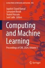 Computing and Machine Learning: Proceedings of CML 2024, Volume 3 | SpringerLink