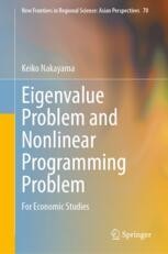 Eigenvalue Problem and Nonlinear Programming Problem: For Economic Studies | SpringerLink