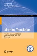 Machine Translation: 19th China Conference, CCMT 2023, Jinan, China ...