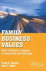 Family Business Values: How to Assure a Legacy of Continuity and ...