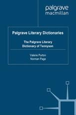 The Palgrave Literary Dictionary of Tennyson | SpringerLink