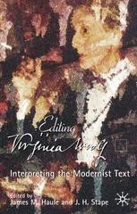 Virginia Woolf: Interpreting the Modernist Text | Springer Nature Link ...