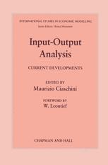 Input-Output Analysis: Current Developments | SpringerLink