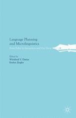 Language Planning and Microlinguistics: From Policy to Interaction and ...