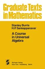 A Course in Universal Algebra | Springer Nature Link